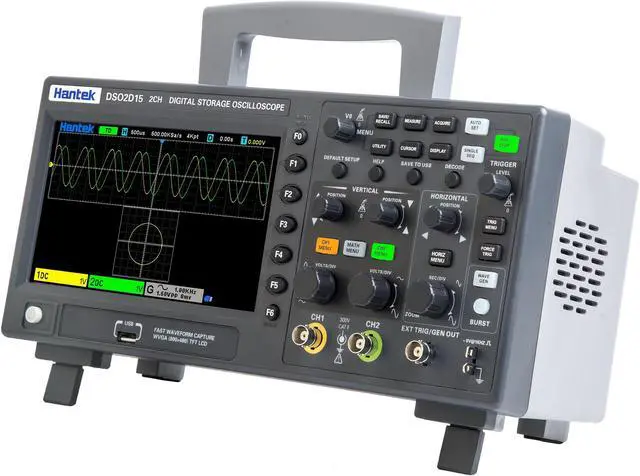 HanTek Digital Oscilloscope DSO2D10 USB Oscilloscope, Multimeter Tester ...