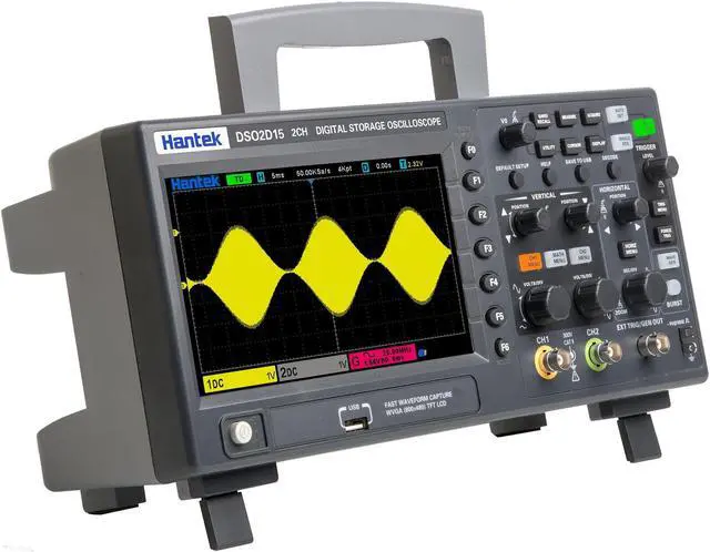 HanTek Digital Oscilloscope DSO2D10 USB Oscilloscope, Multimeter Tester ...