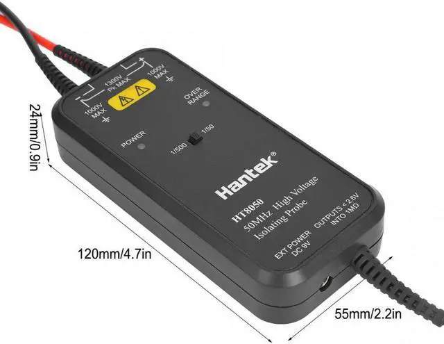 Hantek 50MHZ Oscilloscope HT8050 High Voltage Differential Probe ...