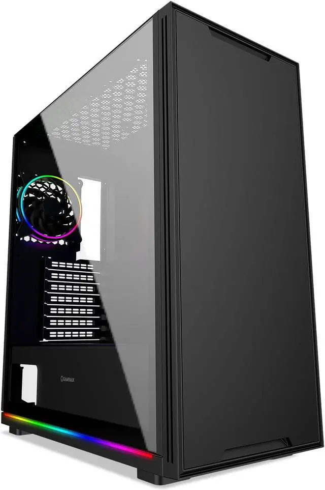 GAMEMAX Trooper Mid-Tower ATX PC Gaming Case, Pre-Installed 3X 120mm ...