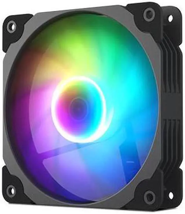 Vetroo Black 120mm ARGB LED Case Fan w/ 5V 3 Pin Addressable ...