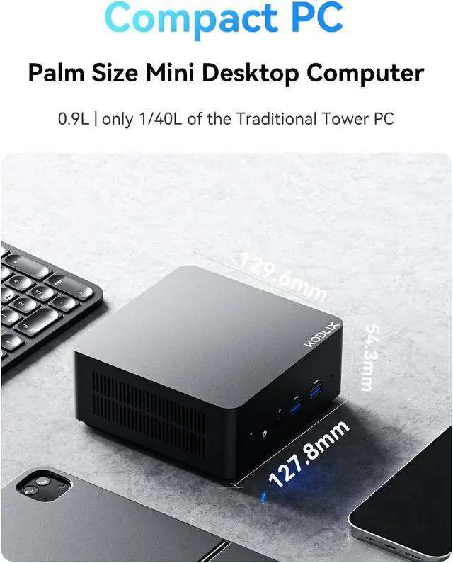 GD50 Mini PC 12th Gen Core i5-12450H(8C/12T) Mini Computer 16G RAM+512G ...