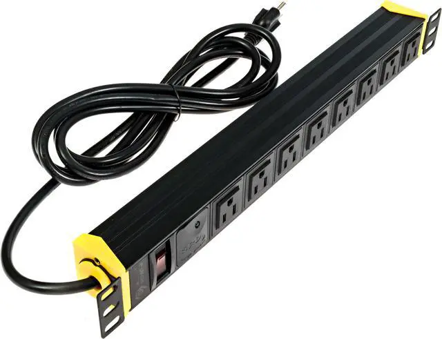 Valiant Power Rack Mount Power Strip - 120V 15A Single Phase PDU With ...
