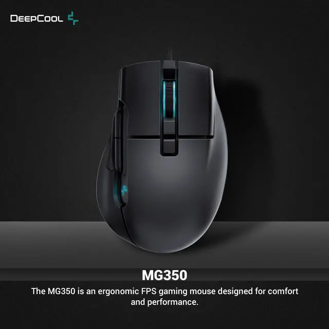 DeepCool MG350 R-MG350-BKDUNN-G Black Wired Optical Gaming Mouse ...