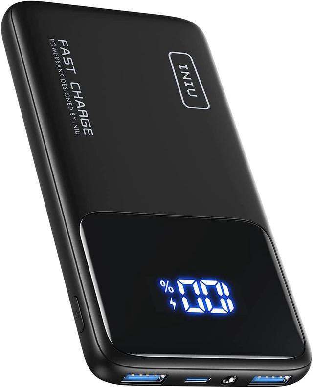 INIU Power Bank 10500mAh Slimmest USB C Portable Charger 22.5W Fast Charging PD3.0 QC4.0 Phone Battery Pack with Phone Holder Compatible with iPhone 14 13 12 11 8 X Samsung S20 Google LG iPad Newegg.c...
