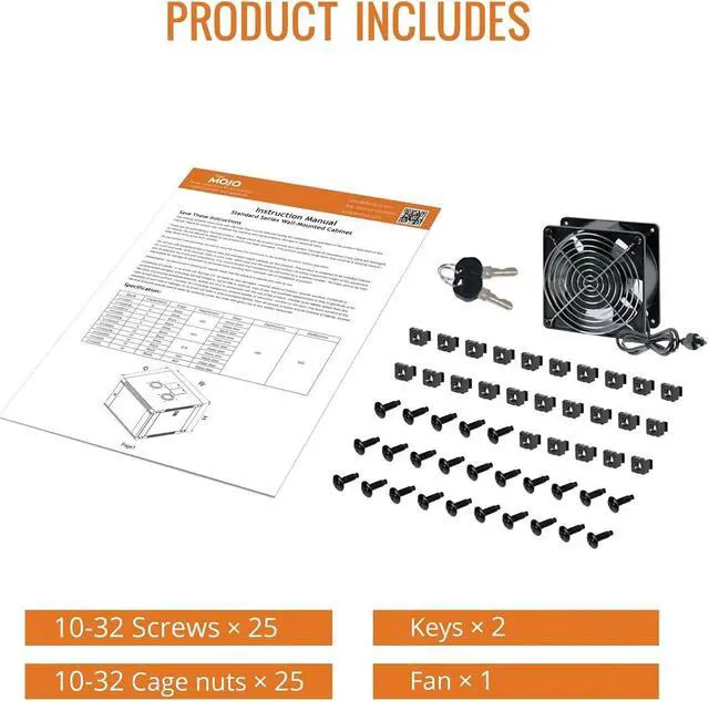 Tecmojo 18U Wall Mount Rack Network Cabinet for 19" IT Equipment,with ...