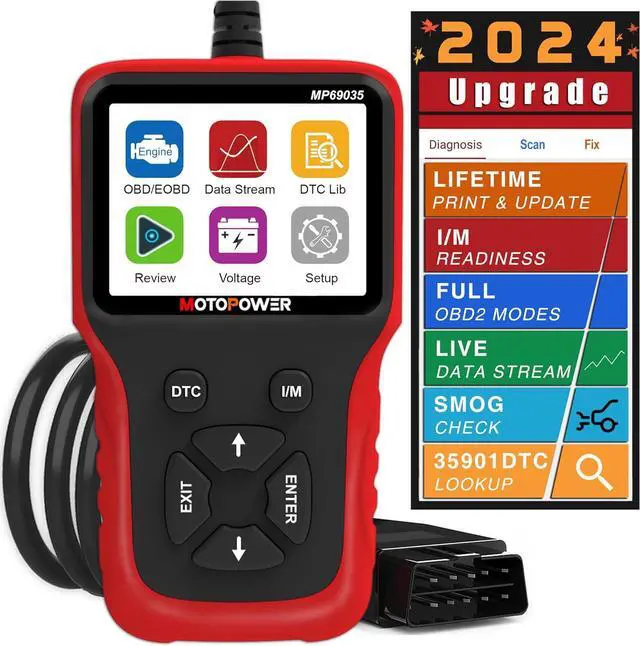 Fixd Car Diagnostic Tool Mua MOTOPOWER MP69033 Car OBD2 Scanner Code ...
