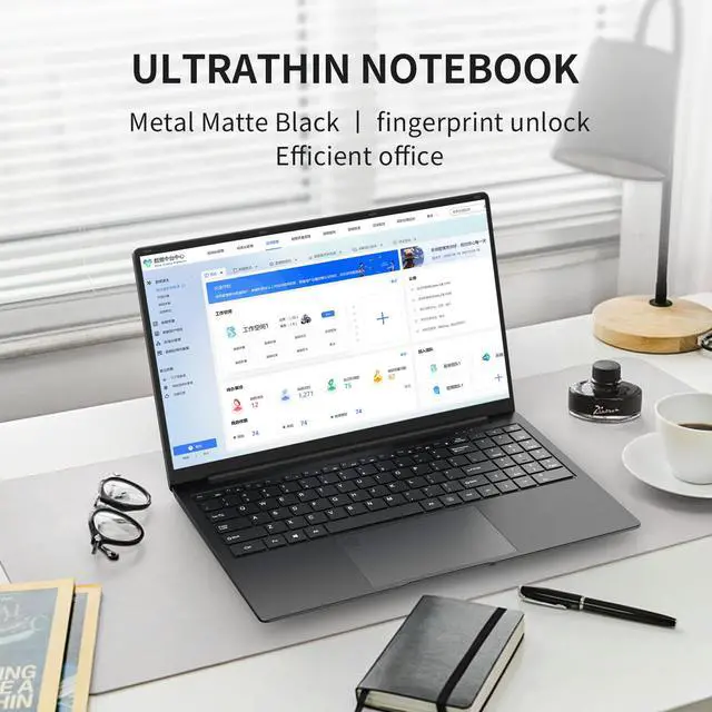 RATEYUSO Windows 11 Pro Laptop, 15.6" FHD(1920 x 1080) IPS Display ...