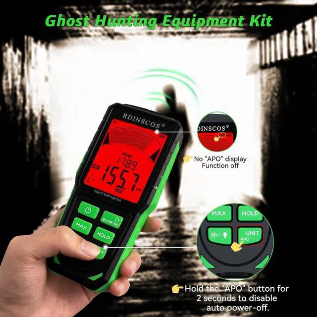 KEHIPI EMF Detector, Detect All 3 Types of Electromagnetic Radiation ...