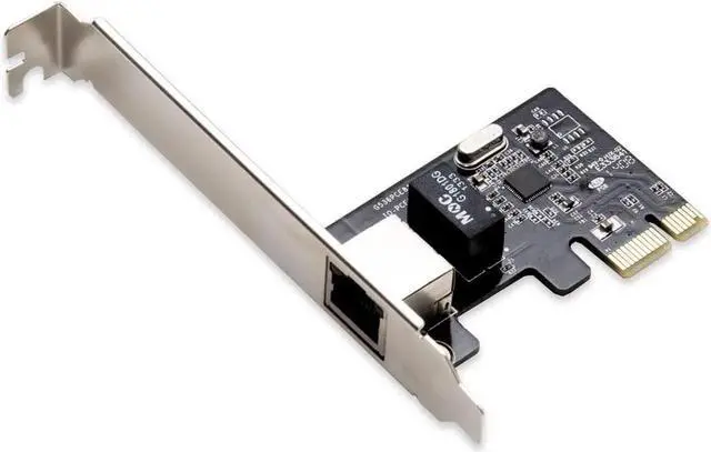 JAENFONG I/O Crest Single Gigabit Ethernet PCI Express 2.1 PCI-E x1 ...