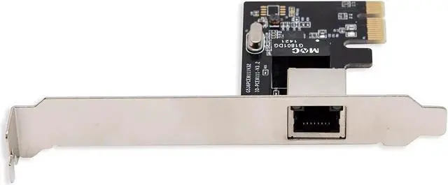 JAENFONG I/O Crest Single Gigabit Ethernet PCI Express 2.1 PCI-E x1 ...