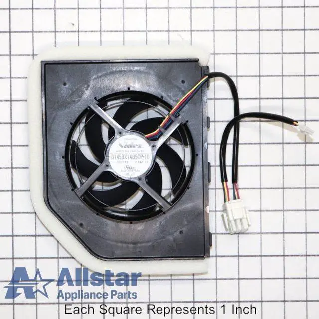 WR60X23363 Refrigerator Condenser Fan Motor Assembly