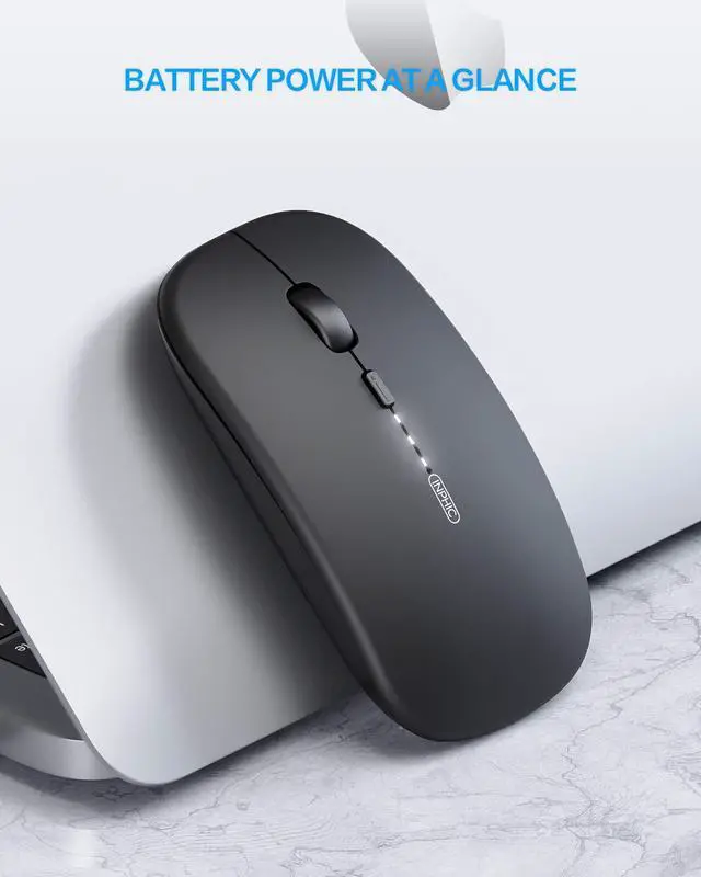 INPHIC Wireless Mouse for Laptop, [Upgraded 700mAh], 2.4G Silent ...