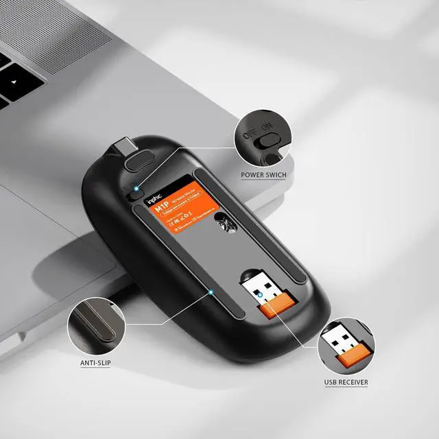 INPHIC Wireless Mouse for Laptop, [Upgraded 700mAh], 2.4G Silent ...