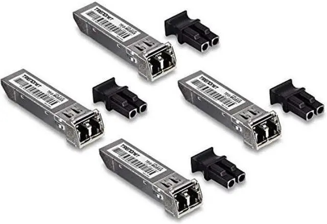 TRENDnet SFP Multi-Mode LC Module 4-Pack, TEG-MGBSX/4, Transmission Up ...