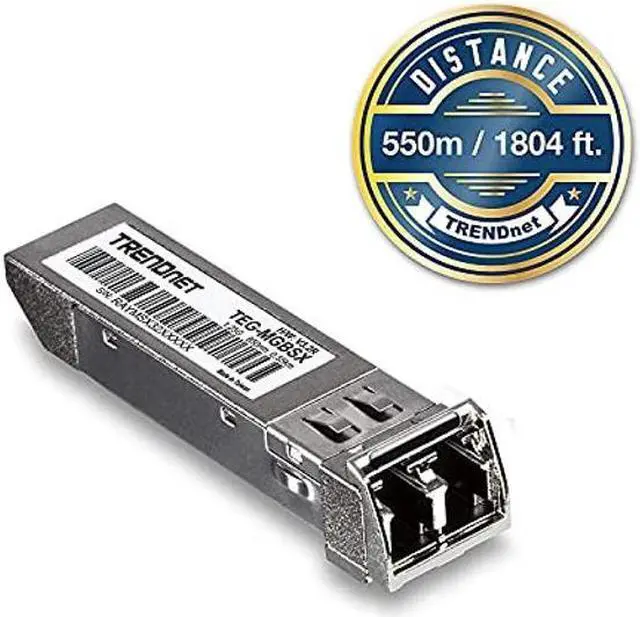 TRENDnet SFP Multi-Mode LC Module 4-Pack, TEG-MGBSX/4, Transmission Up ...