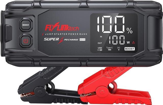 Car Battery Jump Starter 6000A Peak 26800mAh Jump Start Battery Pack for All Gas or up to 12L Diesel 12V Jump Box with PD45W Fast Charging and LED Light Newegg