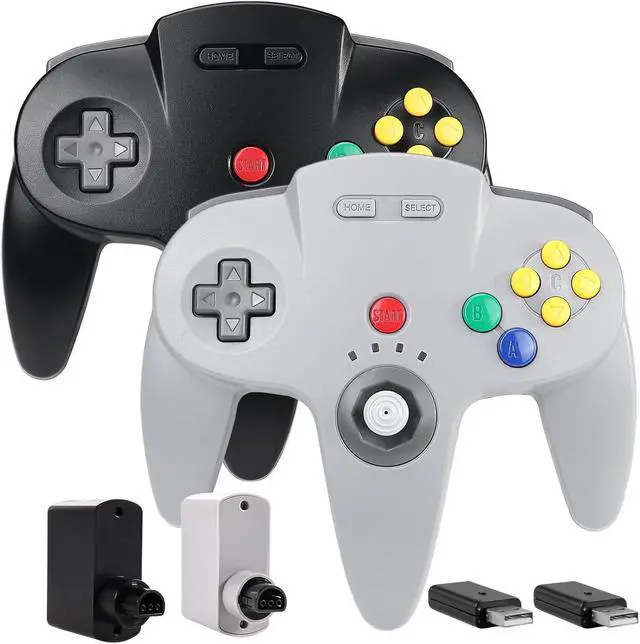 2.4 GHz Wireless N64 Switch Online Controller USB Receiver N64 Receiver Compatible with Windows PC iOS Mac Raspberry Pi N64 Switch Online NSO Rechargeable Plug and Play 2 Pack Newegg
