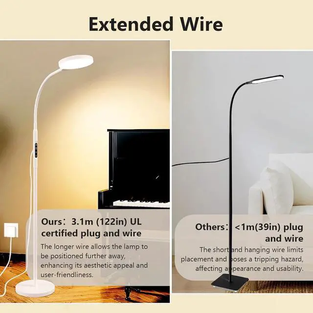 Light Therapy Lamp, 3 in 1 Therapy Floor Lighting, 11000 Lux Full ...