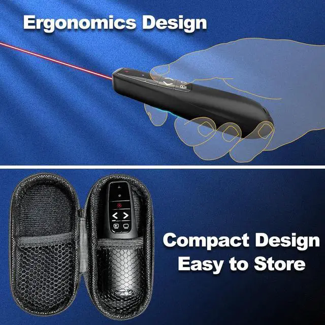 4 Units Presentation Clicker with 4 Cases Wireless Presenter Remote ...