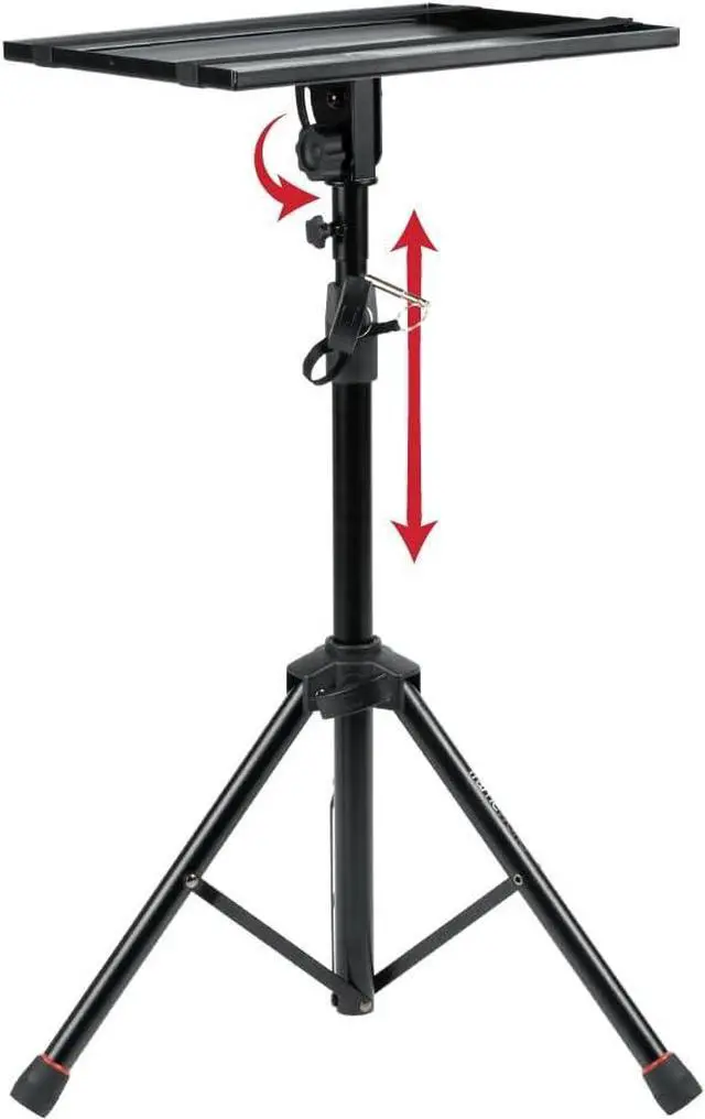 Gator Frameworks Laptop & Projector Tripod Stand with Height & Tilt ...
