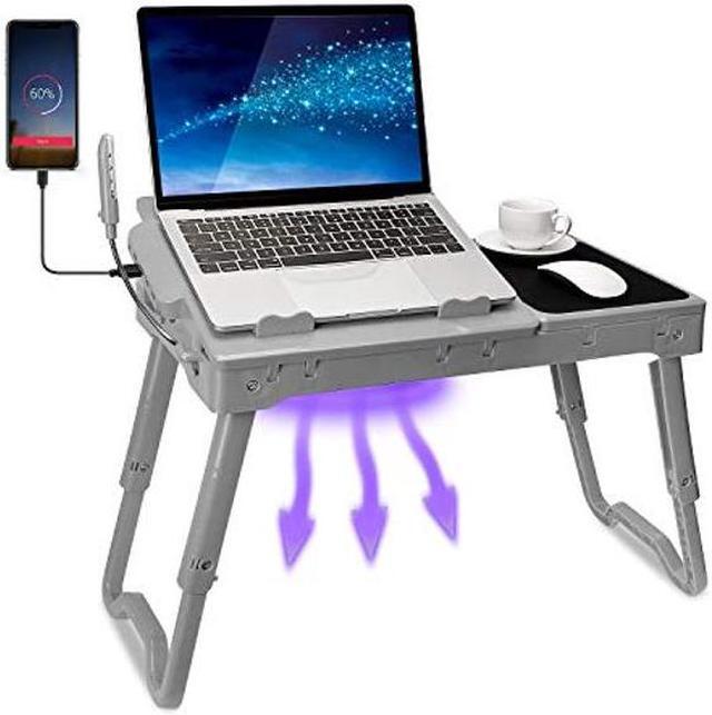 Laptop table with fan & led light store