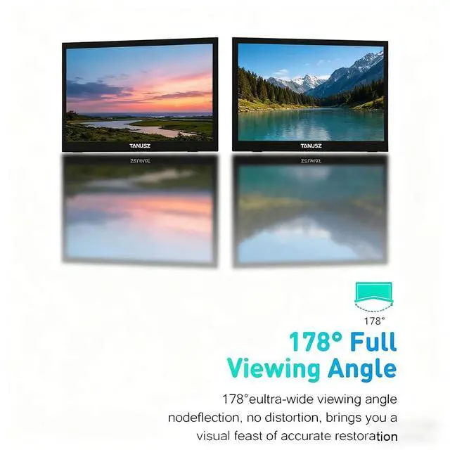 PJGCWB 15.6" Portable Monitor,1080P HD USB-C HDMI Second External ...