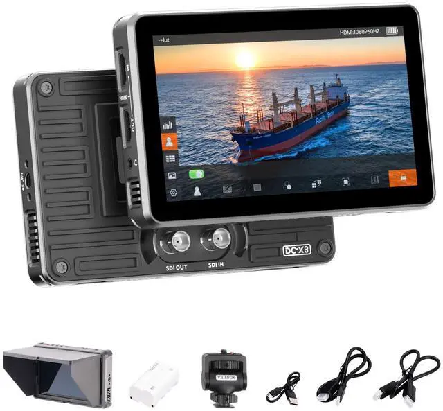 VILTROX DC-X3 2000Nits Camera Field Monitor Touchscreen with 6 Inch ...