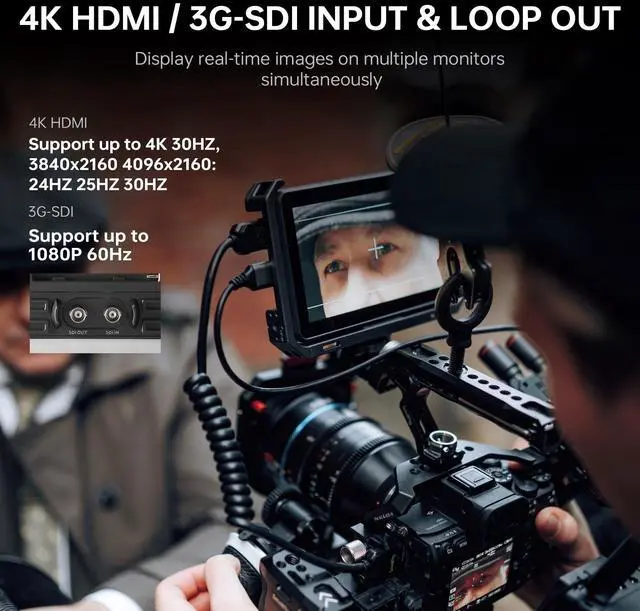 VILTROX DC-X3 2000Nits Camera Field Monitor Touchscreen with 6 Inch ...