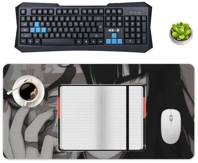 QEOPGNE Samurai Large Mouse Pad Japanese Anime Girl Mousepad Gaming ...