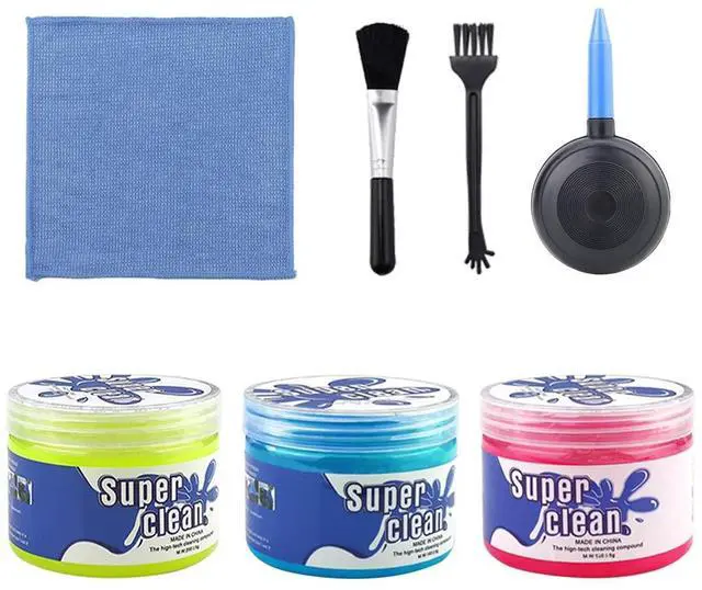 Lucocia Keyboard Cleaner Gel, Reusable Dust Cleaning Gel, Car Interior ...