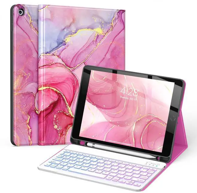 Soke for iPad 9th/8th/7th Generation Case with Keyboard 10.2 Inch-7 ...