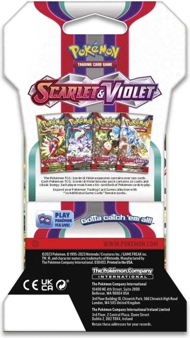 Pokemon Scarlet & Violet (SV1) | 8 Sleeved Boosters Packs - Newegg.com