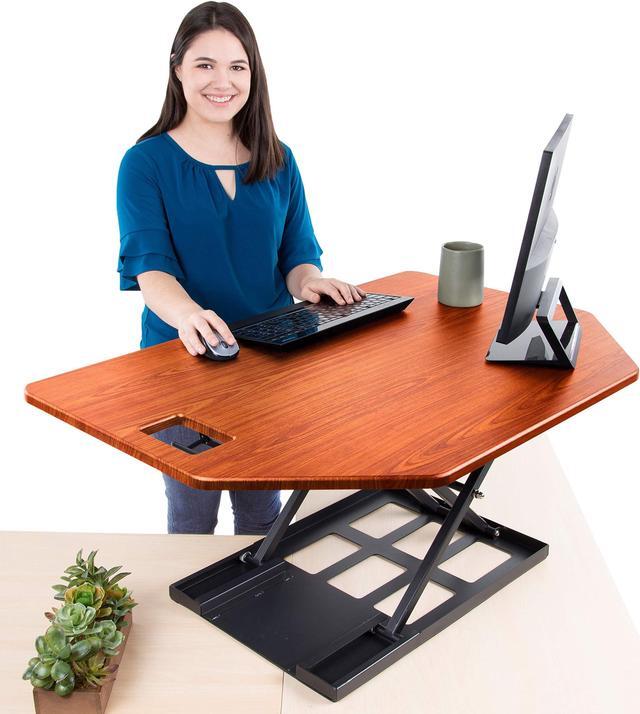 Stand Steady X Elite Pro Premier Corner Standing Desk Converter Extra Large 40 Inch