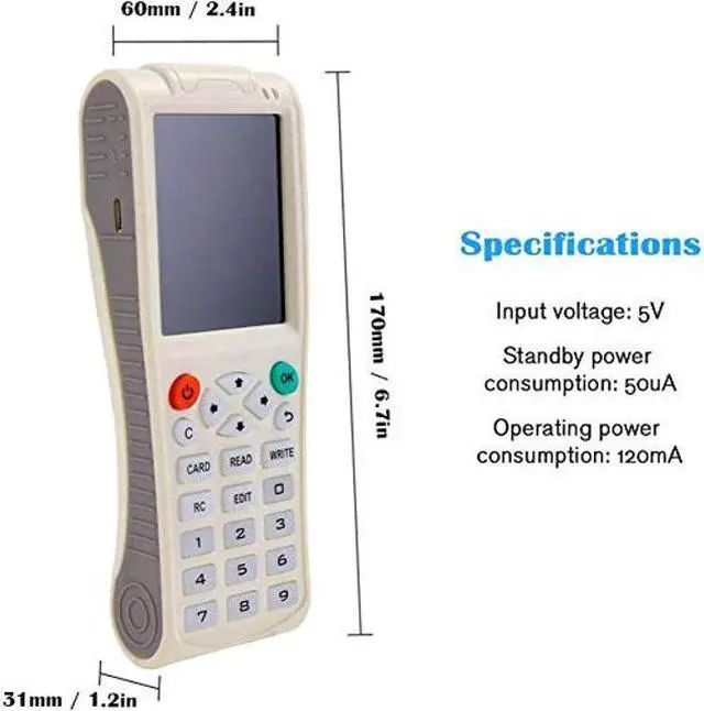 English Version iCopy 5 Full Decode Function Smart Card Copier Reader ...