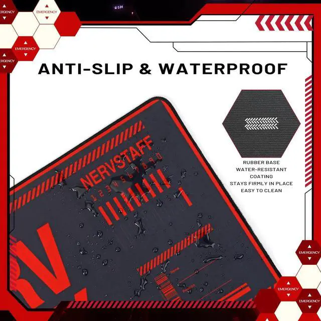 Neon Genesis Evangelion Mouse Pad, 35.4"x15.7" Large Gaming Mouse Pad ...
