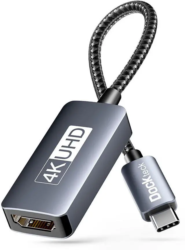 dockteck USB C to HDMI Adapter 4K 60Hz Cable, Type-C to HDMI Adapter ...
