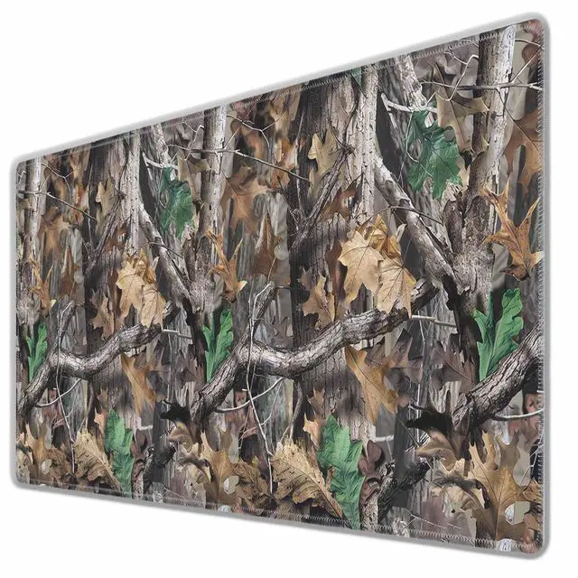Y YIHANGBEST Woodland Camouflage Mouse Pad Desk Mat Tree Branch and ...