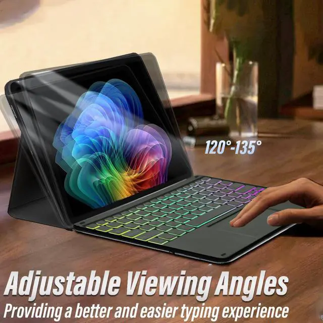 HSIAOZ Touchpad Backlit Keyboard Case for Microsoft Surface Pro 12 Inch ...