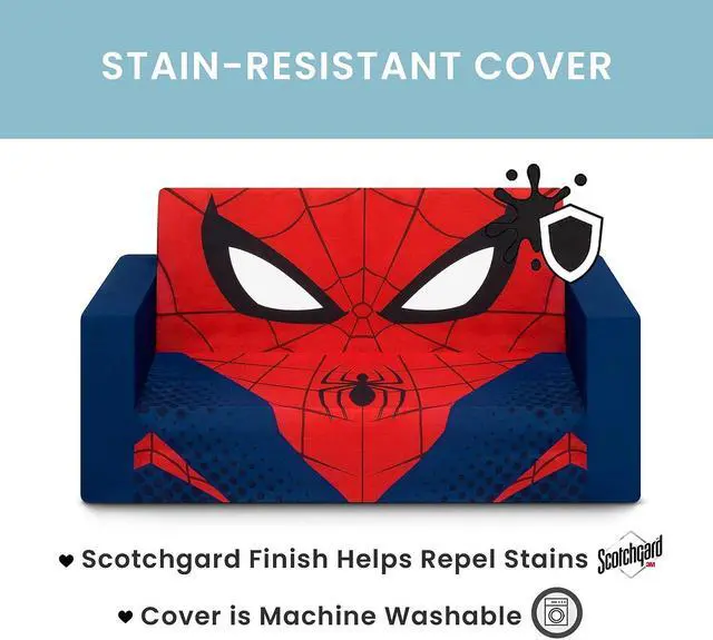 Delta Children Cozee Flip-Out Sofa, Spider-Man - Newegg.com
