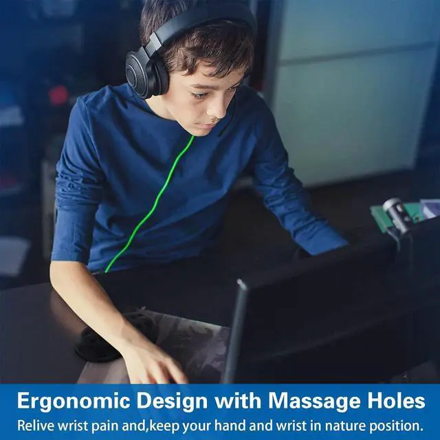 2 Pack Mouse Wrist Rest Support, Canjoy Memory Foam Mouse Wrist Rest ...