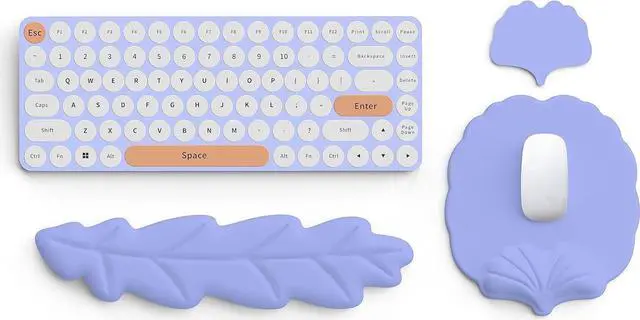Keyboard Wrist Rest and Mouse Pad with Wrist Support Set, Ergonomic ...