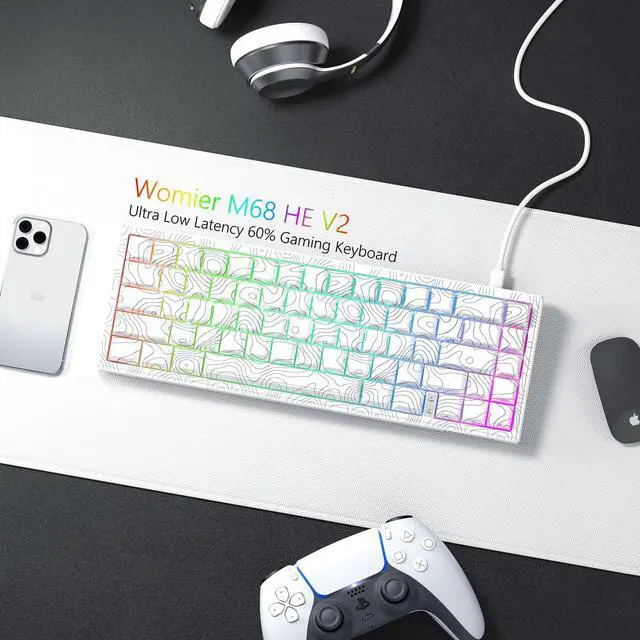 Womier M68 HE V2 Rapid Trigger Keyboard 60% Percent, Hall Effect ...