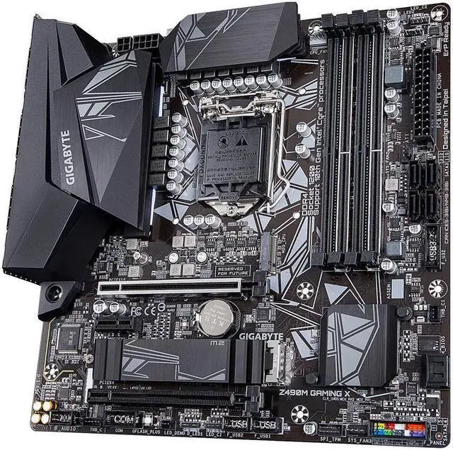 Refurbished: GIGABYTE Z490M GAMING X LGA 1200 Intel Z490 Micro-ATX ...