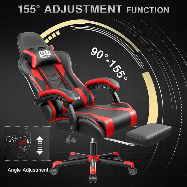 Primy Big and Tall Computer Chair, PU Leather PC Office Chair ...