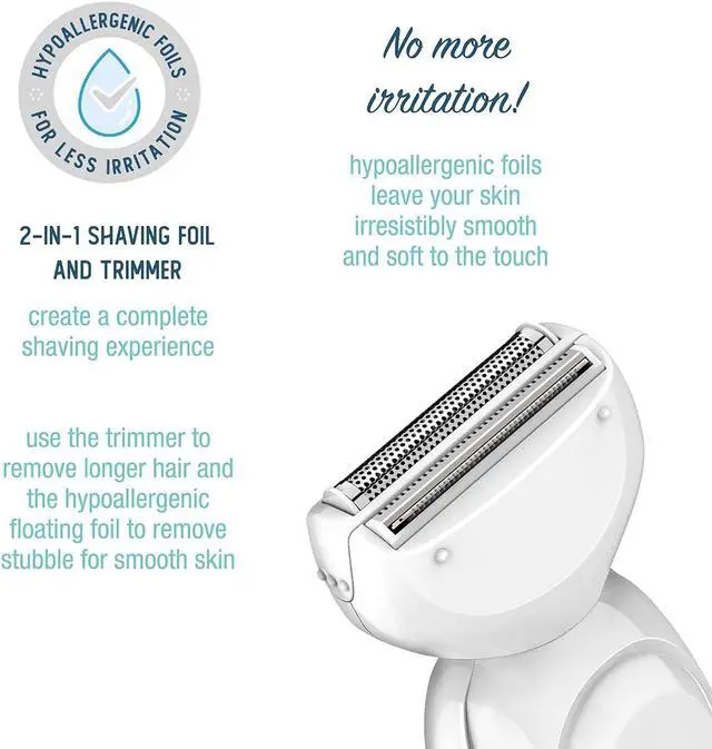 Conair All-In-1 Body and Facial Hair Removal for Women, Cordless ...