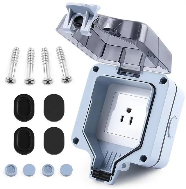 Zhushan Outdoor Waterproof Wall Power Socket - Single 15Amp Socket with ...