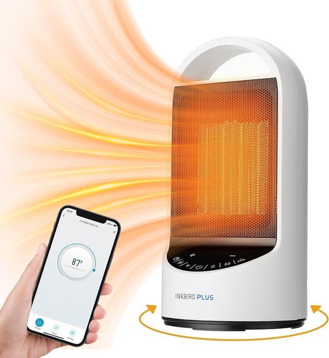 Portable heater with thermostat control store