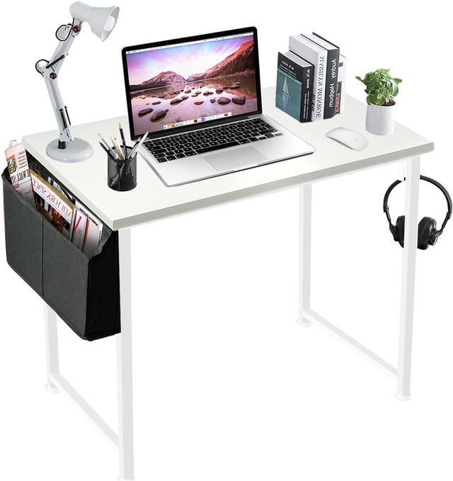 Lufeiya White Small Desk for Bedroom Student Kids Study Writing Table for Home Office Bedroom Small Spaces 32 Inch Modern Mini Laptop PC Computer Desks White Newegg
