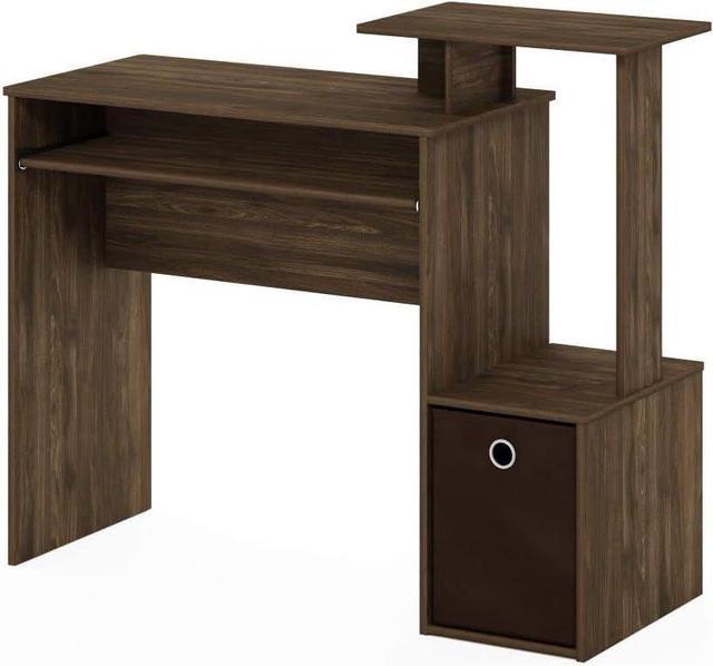 Furinno Econ Multipurpose Home Office Computer Writing Desk Columbia Walnut Dark Brown 15.8 D x 39.4 W x 34.09 H Newegg